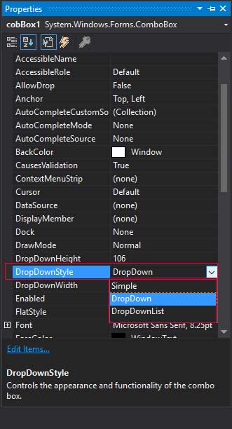 CS ComboBox Control | C# GUI | Course | UK Academe