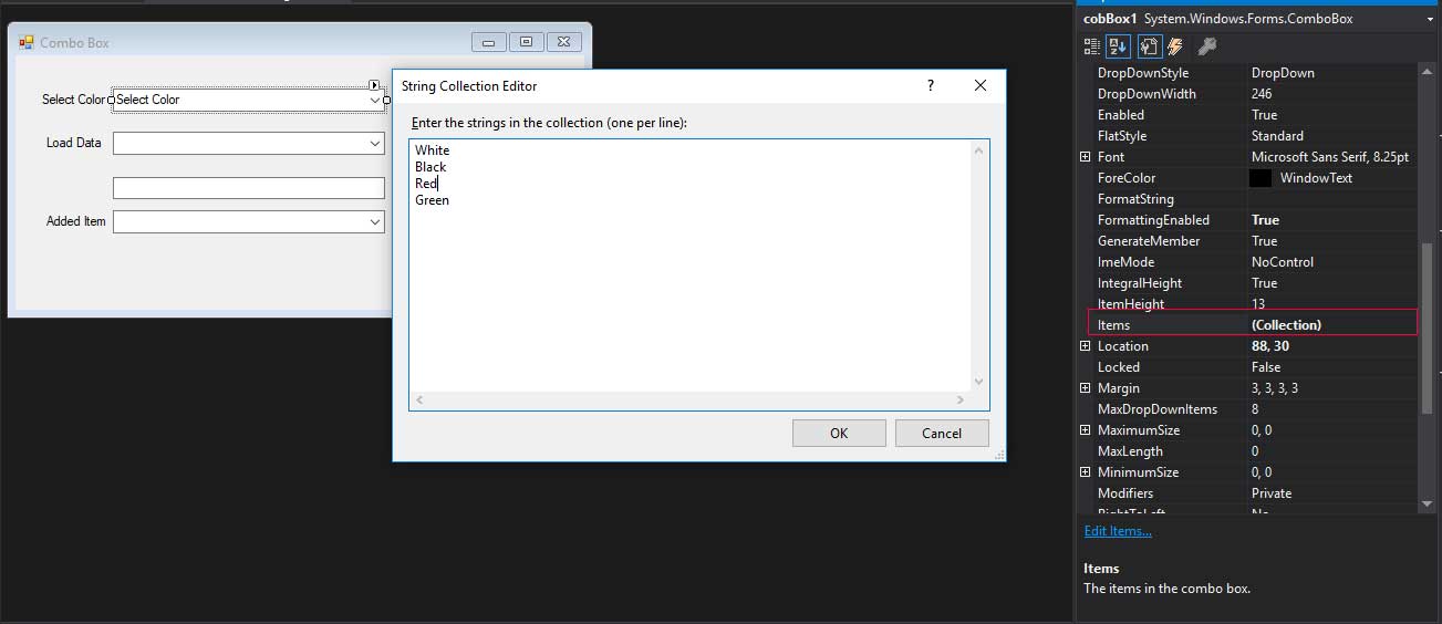 CS ComboBox Control | C# GUI | Course | UK Academe